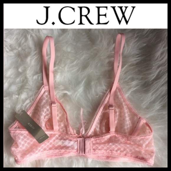 J. Crew | Intimates & Sleepwear | Nwt Jcrew Lace Bralette In Ballerina ...